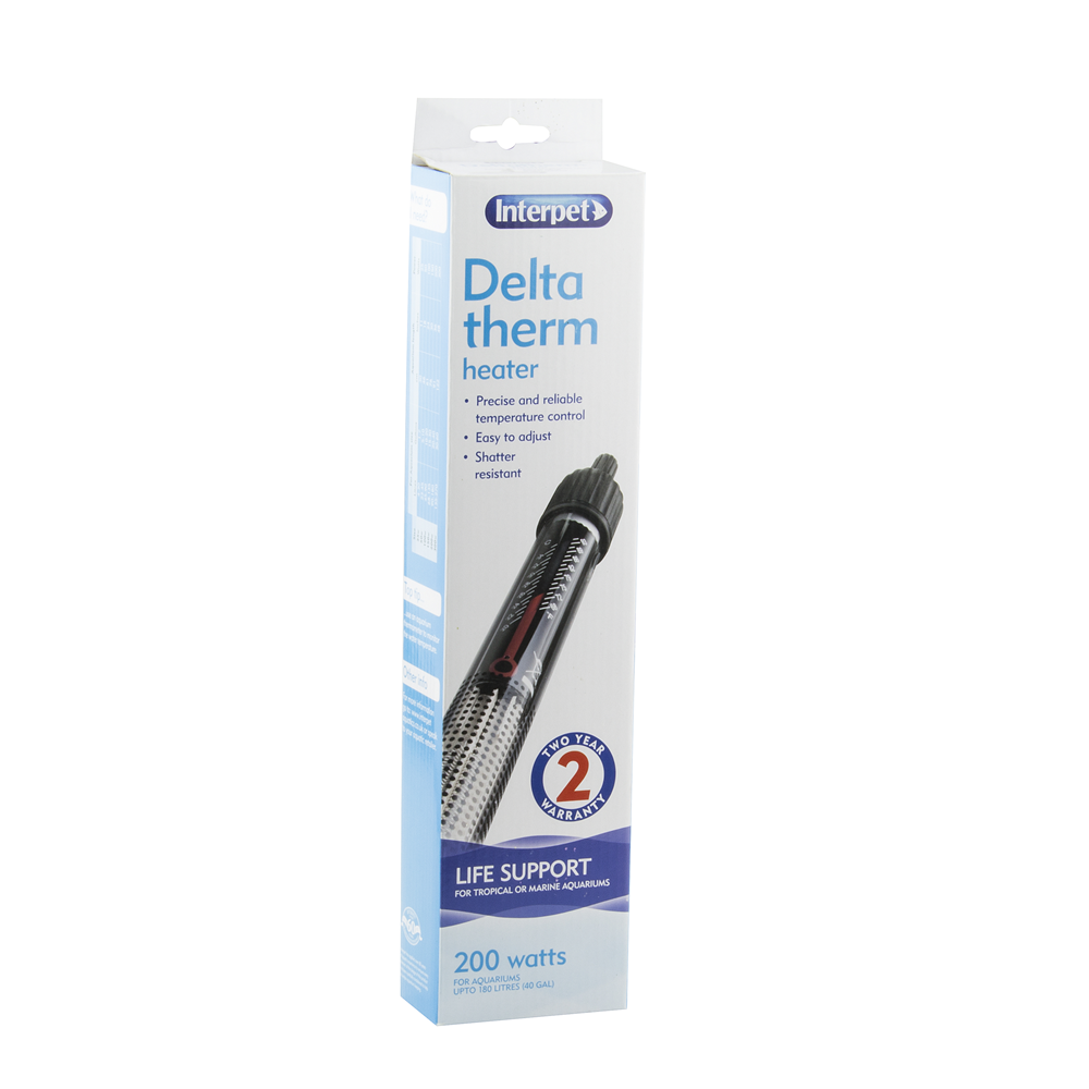 Interpet Deltatherm Heater - 200 Watt – Water World Pet & Aquatic Centre